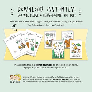 Camp Card Bundle Set Printable, Letters to Kids at Camp, Hello From ...