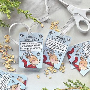 Magical Reindeer Food Gift Tag Printable, Christmas Eve Activity for ...