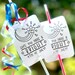 Printable Sparkler Holder, Fourth of July Sparkling Firework Label ...