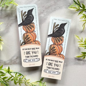 Christian Bookmark Printable, Consider the Ravens Bible Quote Luke 12 ...