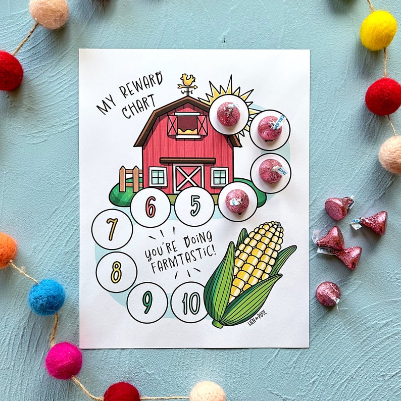 Kids Reward Chart Kit, Play Money Bucks Coupon Tokens, Homestead Farm ...