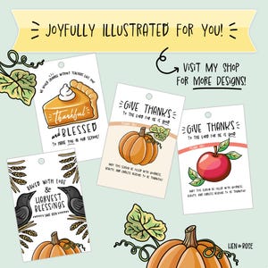 Christian Baked With Love Tag, Printable Harvest Blessings Homemade ...
