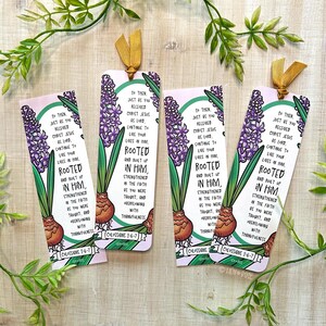 Rooted in Him Bible Bookmark Printable, Colossians 2:6-7 Scripture With ...