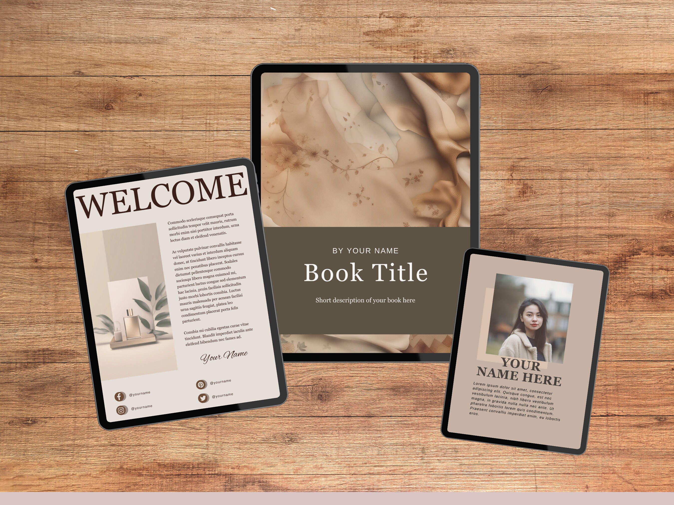 Ebook Template Editable in Canva, Editable Ebook, Aesthetic Ebook ...