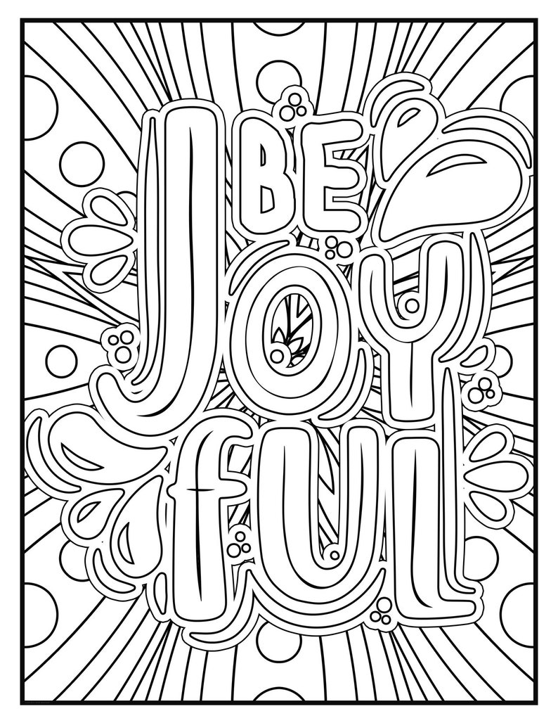 50 Inspirational Coloring Pages for Positive Growth and Motivation - Etsy