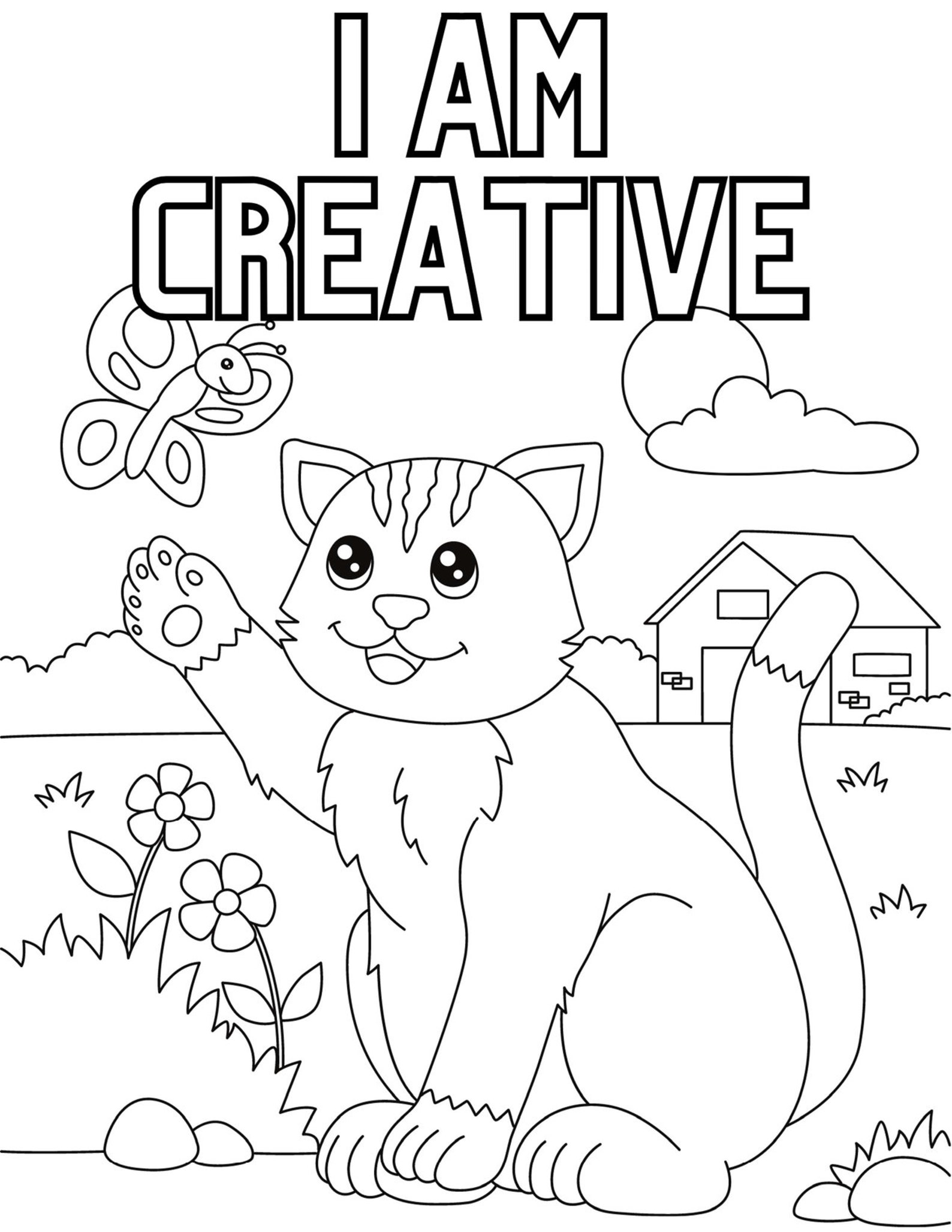 Affirmation Coloring Pages With Animals | Set of 35 Printable Sheets - Etsy