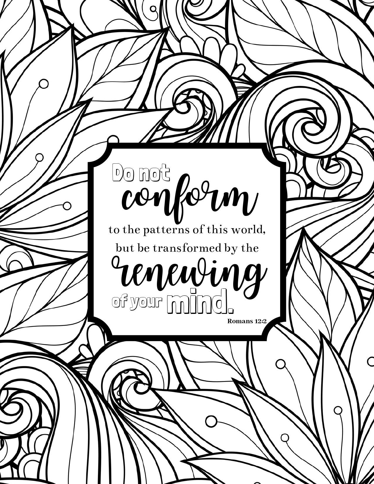 10 Bible Verse Coloring Sheets Meditate on God’s Word as You Color and ...