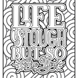 50 Inspirational Coloring Pages for Positive Growth and Motivation - Etsy