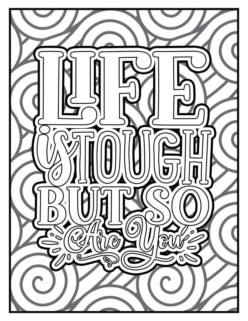 50 Inspirational Coloring Pages for Positive Growth and Motivation - Etsy