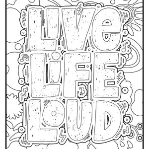 50 Inspirational Coloring Pages for Positive Growth and Motivation - Etsy