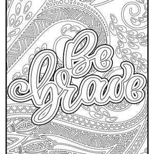 50 Inspirational Coloring Pages for Positive Growth and Motivation - Etsy