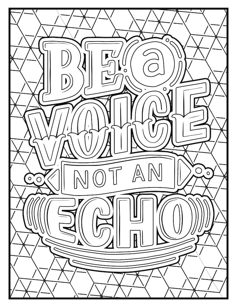 50 Inspirational Coloring Pages for Positive Growth and Motivation - Etsy