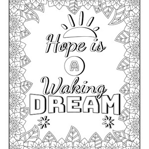 18 Inspirational Quotes Coloring Sheets Meditate on Positive ...