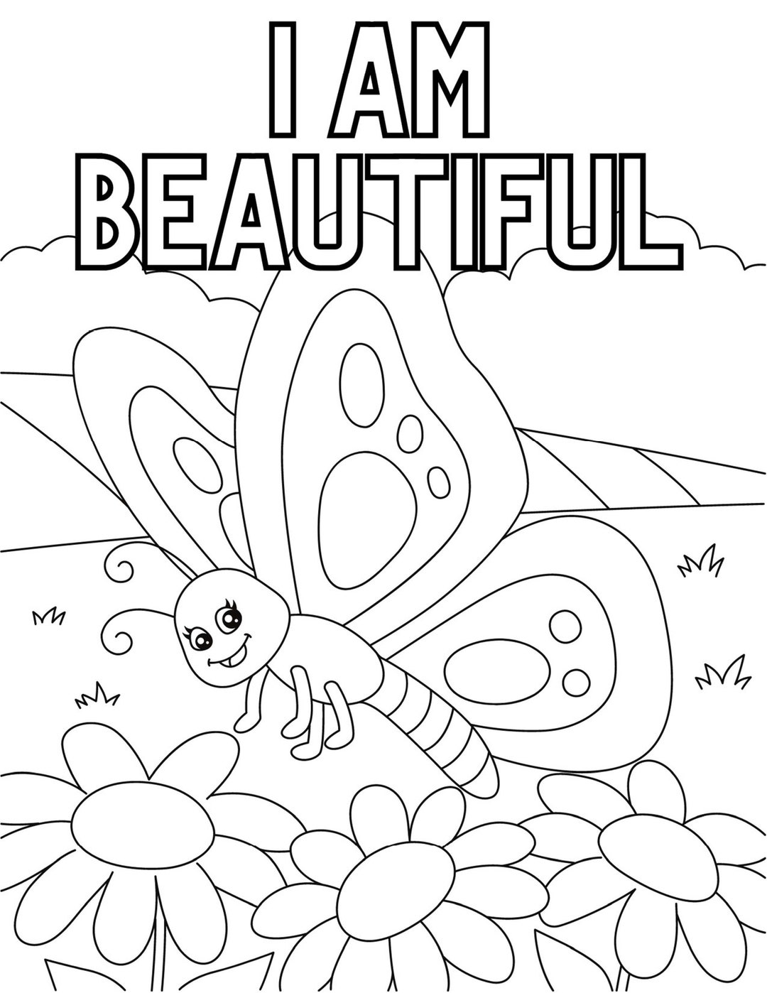 Affirmation Coloring Pages With Animals | Set of 35 Printable Sheets - Etsy