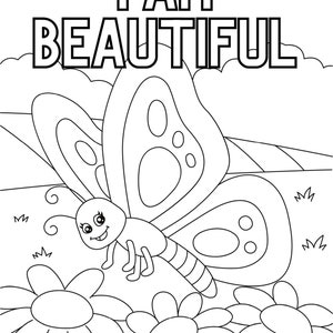 Affirmation Coloring Pages With Animals | Set of 35 Printable Sheets - Etsy