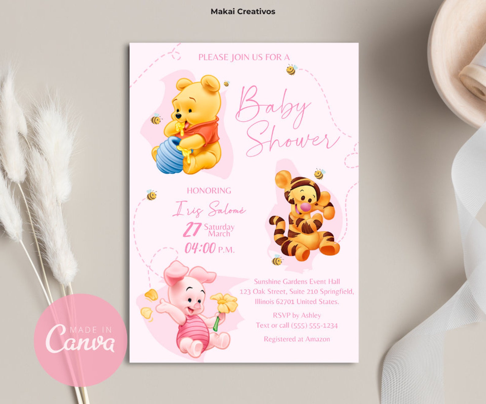 Invitaciones Para Baby Shower De Winnie Pooh