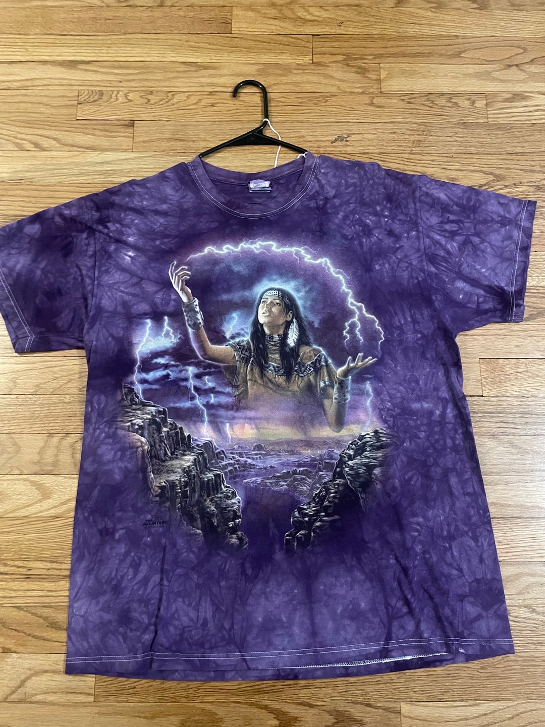 Native American Lightning Women Vintage Short Sleeve Size XL Jerzees ...