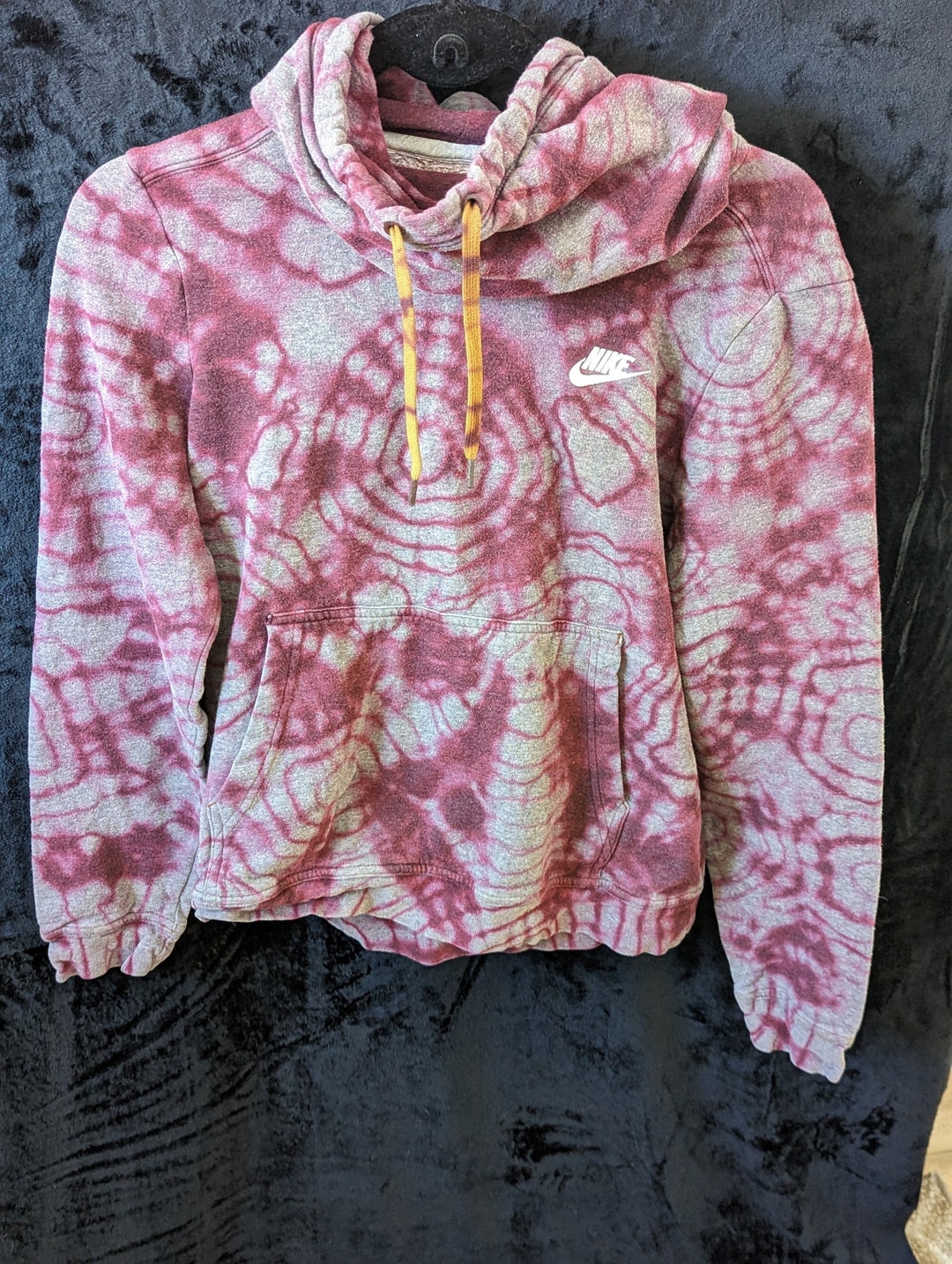 Nike Cowl Neck Reverse Tie Dye Hoodie - Etsy