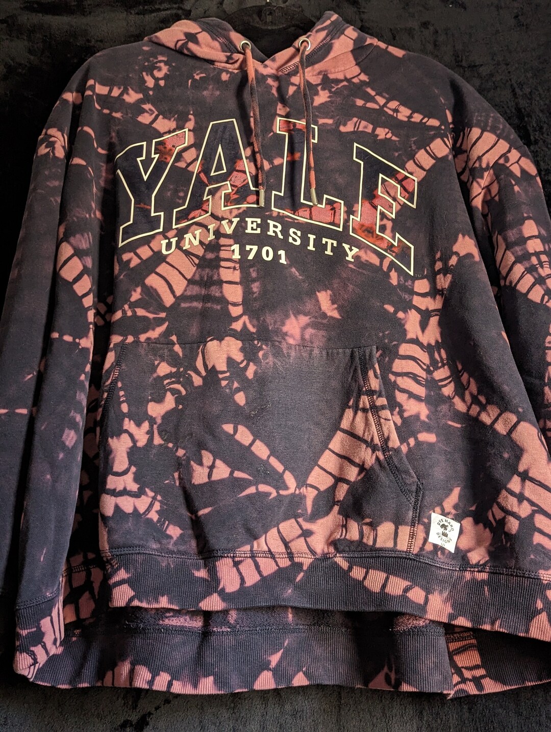 Yale University X H&M Custom Reverse Tie Dye Hoodie Sweatshirt - Etsy