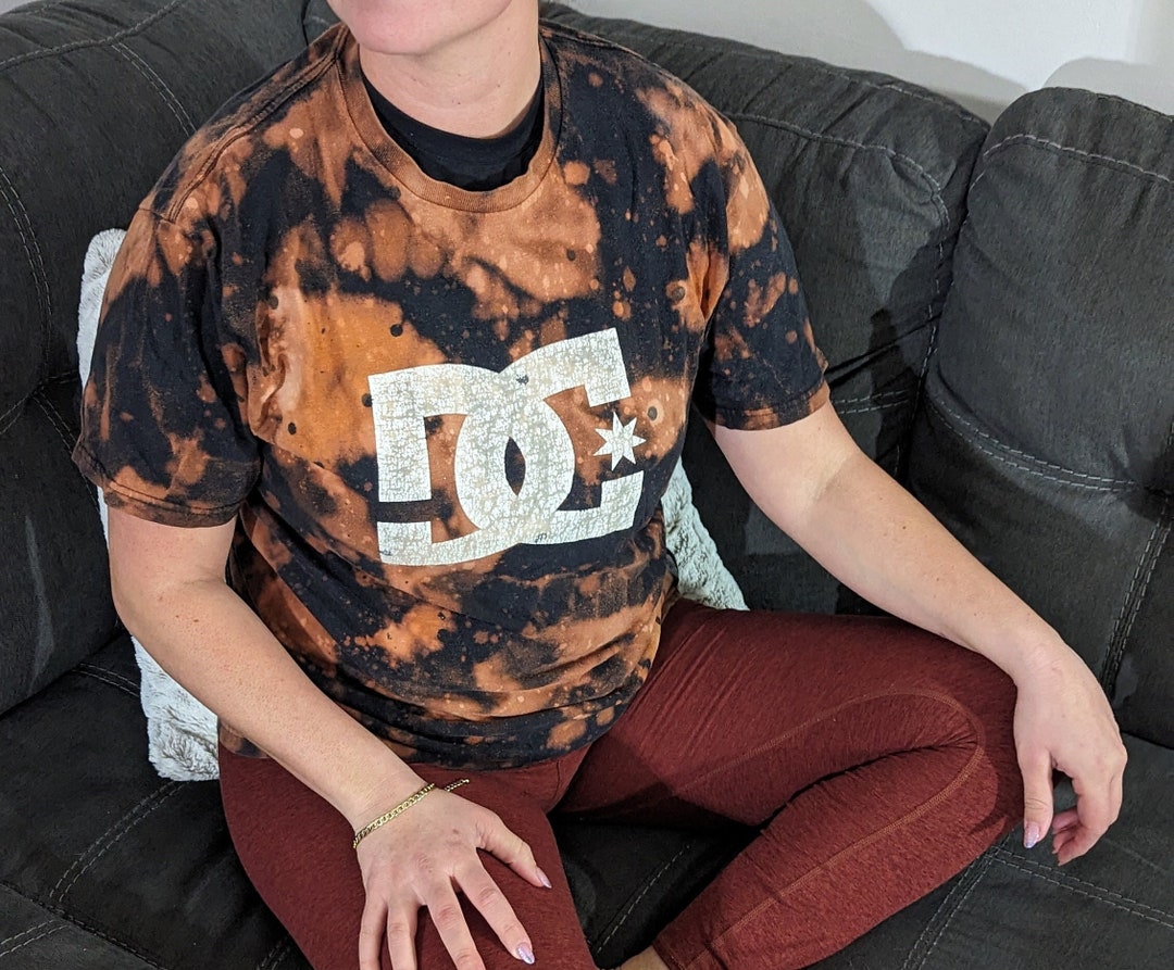 Experimental DC Shoe Co. Cotton Custom Reverse Tie Dye T-shirt - Etsy