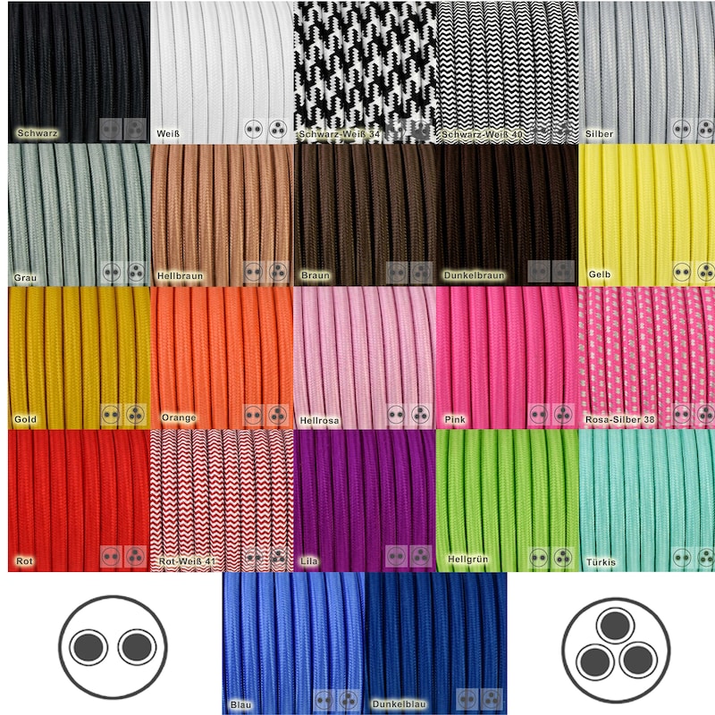 Textile Cable - Etsy