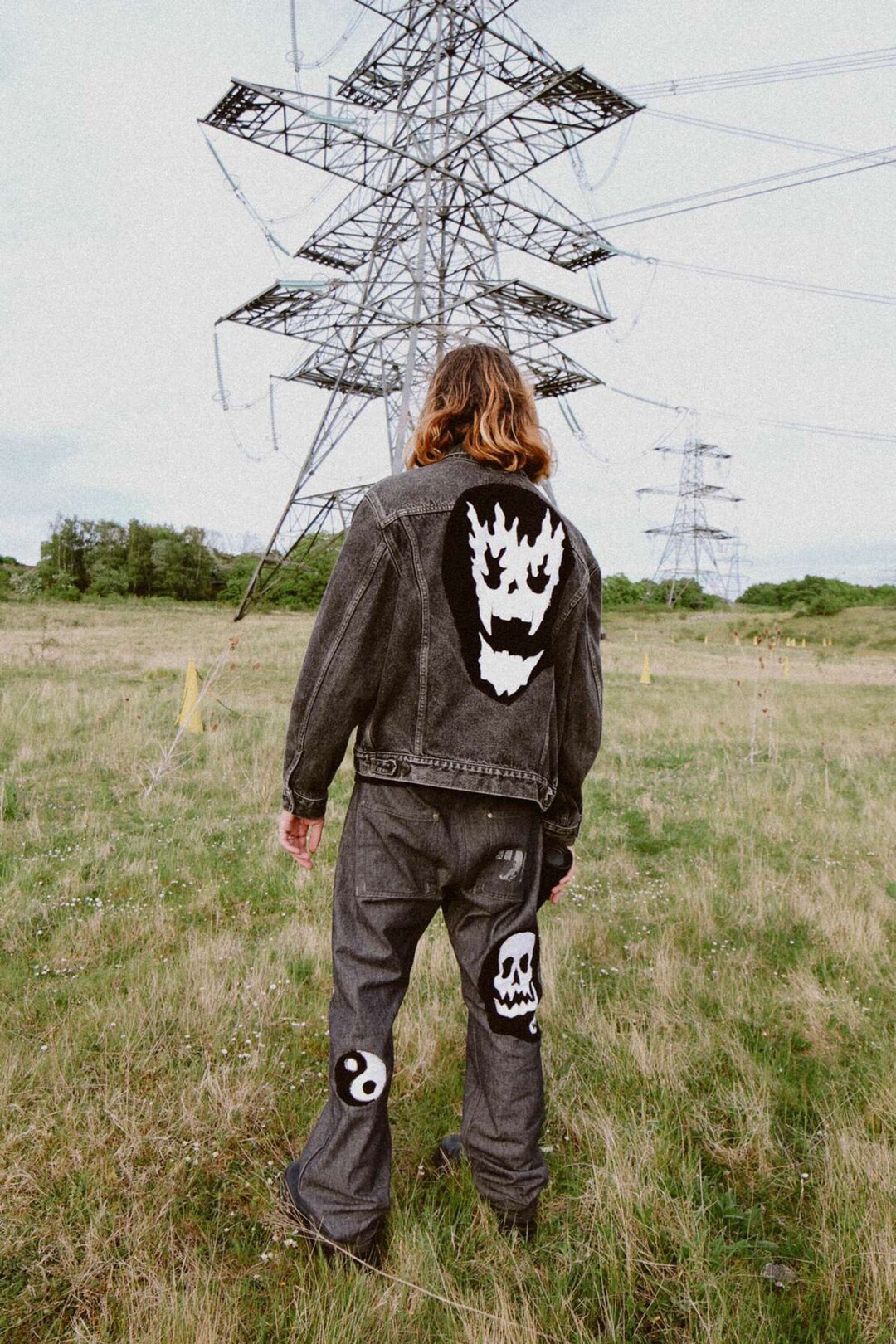 Yin Yang Styled Denim Jacket - Etsy