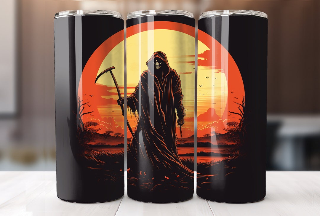 Reaper 20oz Skinny Sublimation Tumbler Digital Template - Etsy