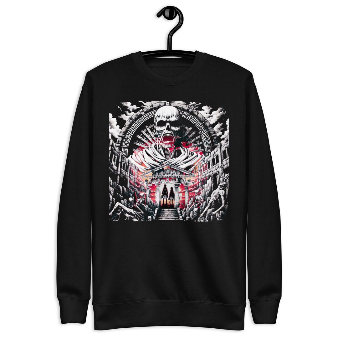 AOT Mikasa Eren Sunset Sweater Attack on Titan - Etsy UK