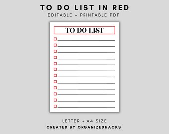 To Do List Printable and Editable, Blue Detail Oriented Check off List ...