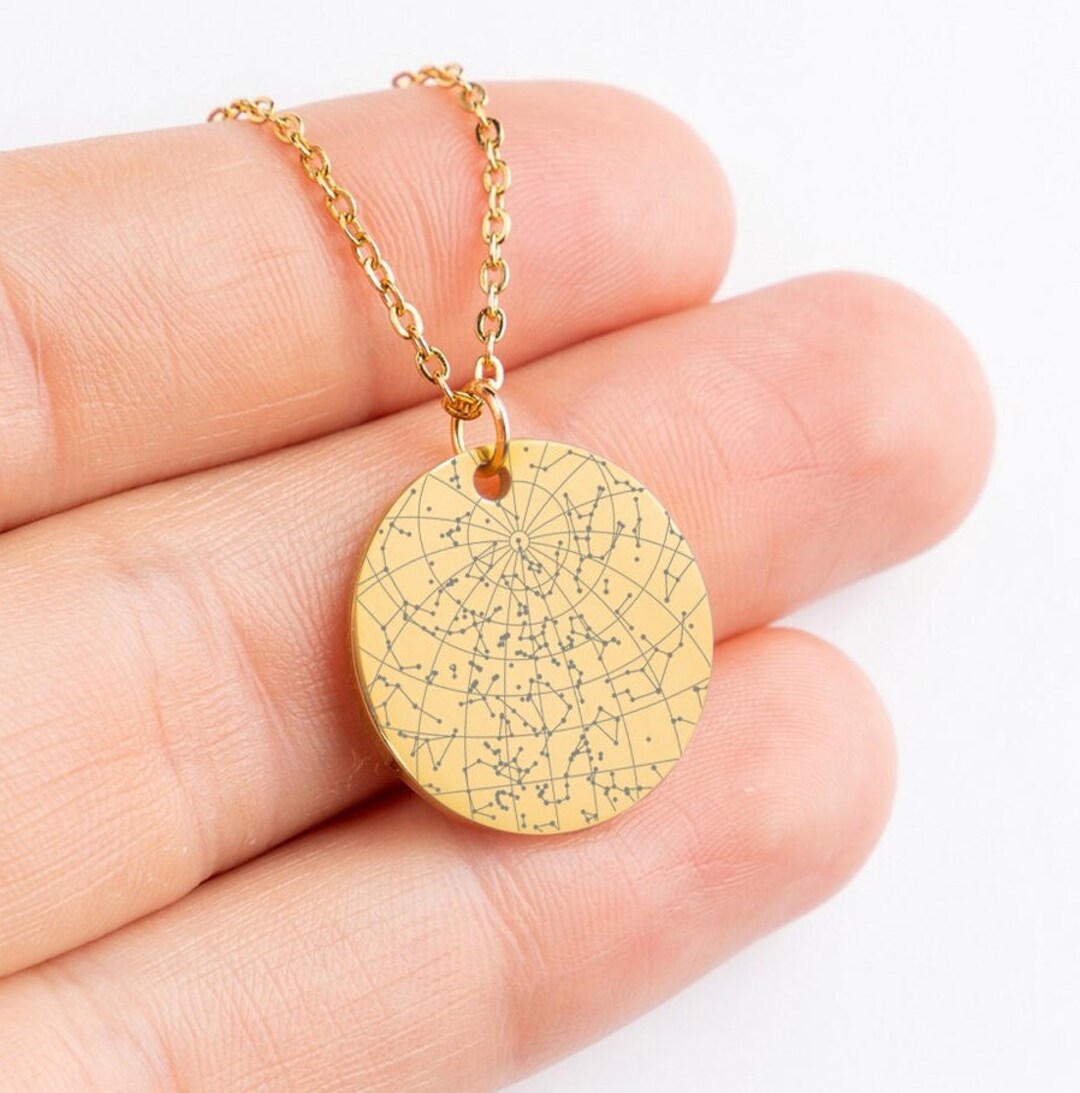 Custom Star Constellations Necklace | the Sky on Your Birthday | Gifts ...