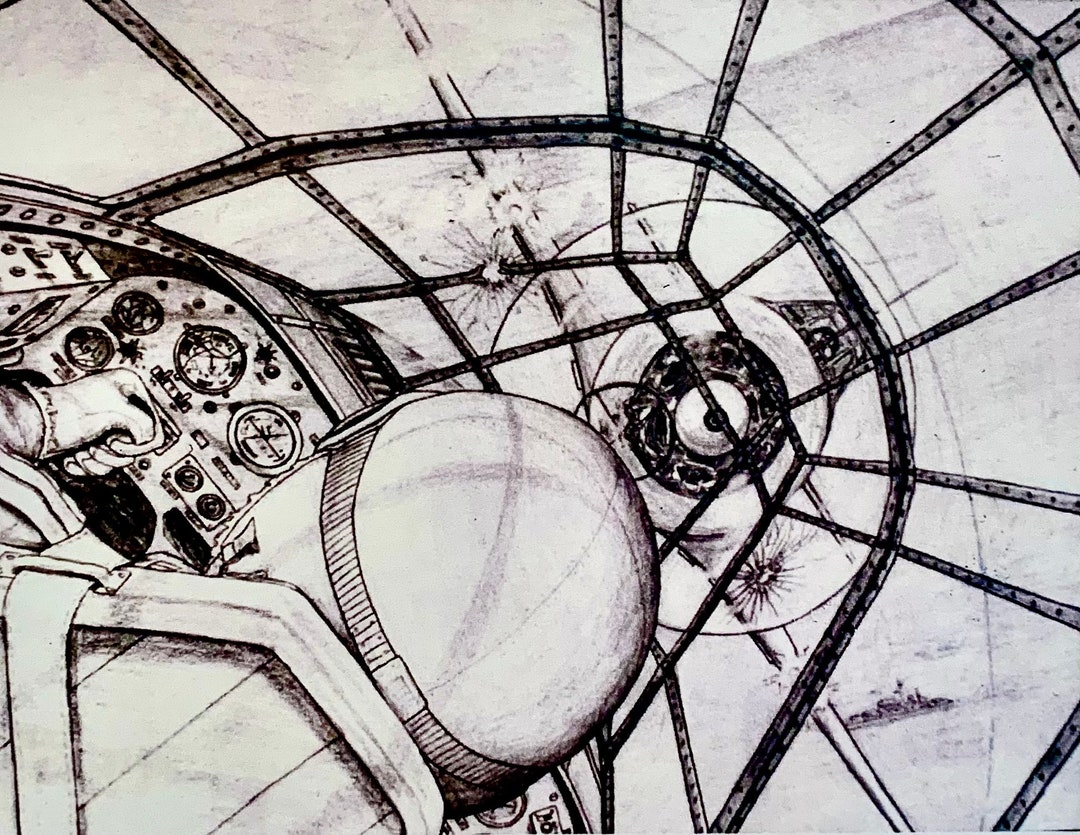 Fighter Pilot Aviation WWII Military Aircraft Art Interior Design ...