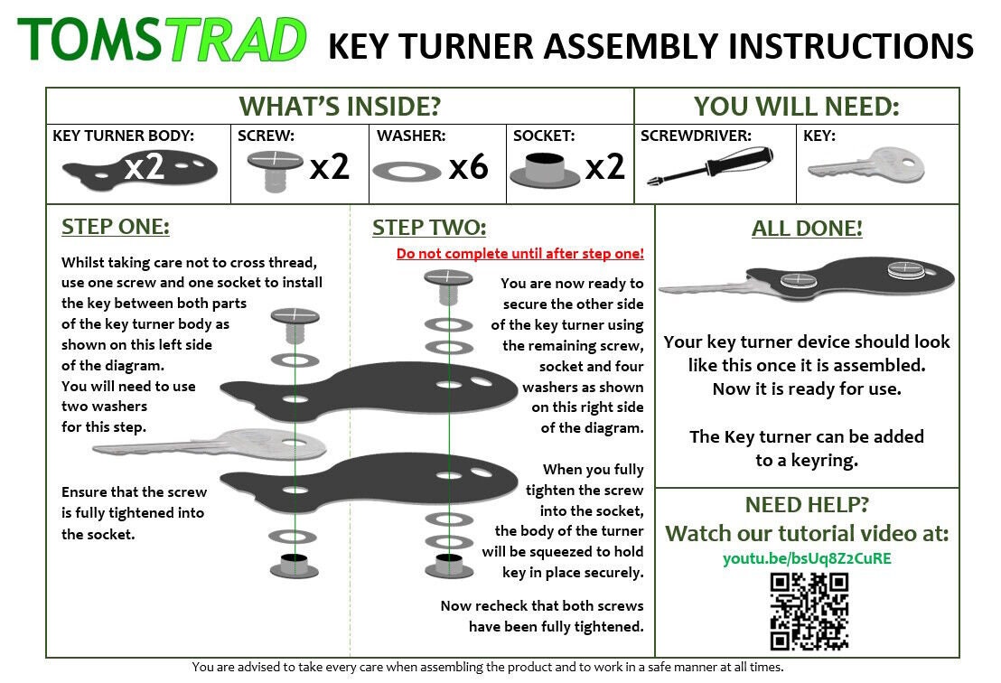 Integrated Metal Key Turner Device - (arthritis and Mobility Key ...