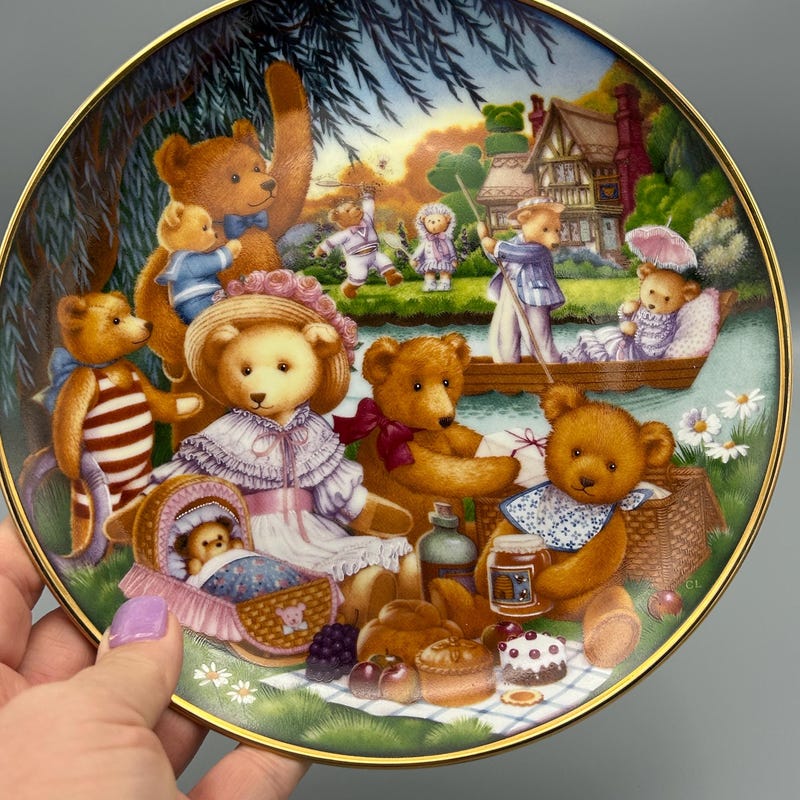 Bear Picnic Plates - Etsy