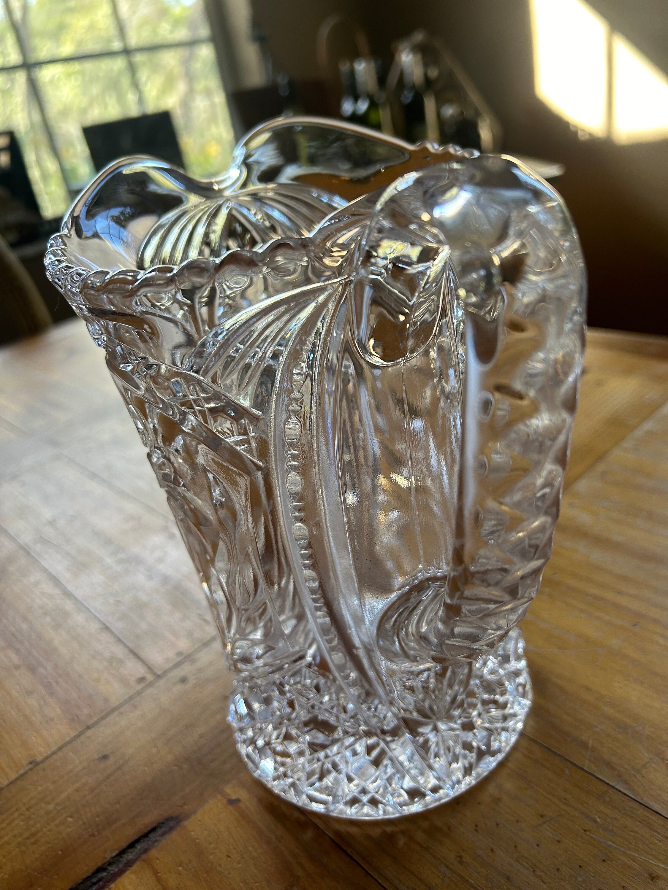 Mid 20th Century Pressed Imperial Cut Glass Heavy Crystal Ohio ...