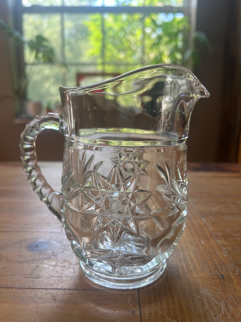 1960s Anchor Hocking Prescut Star of David Pattern Glass Pitcher - Etsy