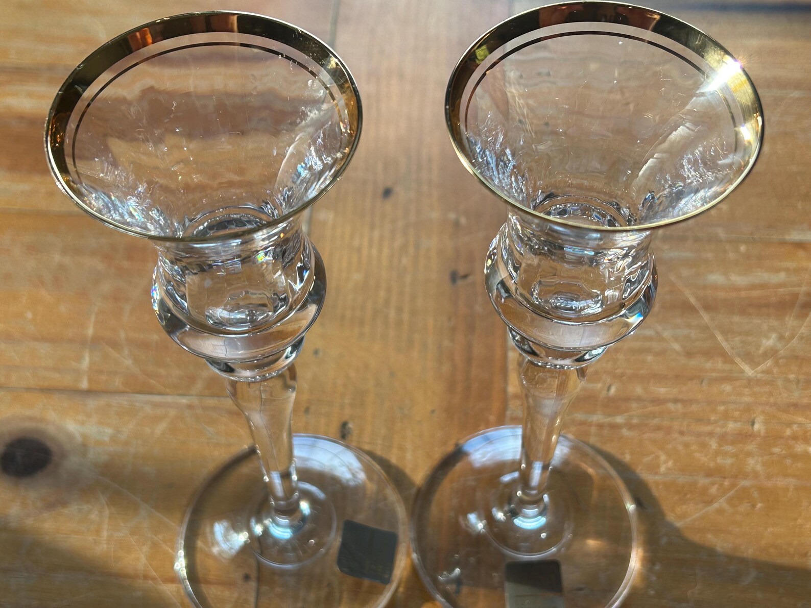 Mikasa Jamestown Gold, Pair of 24k Gold Band Trimmed Candlestick ...