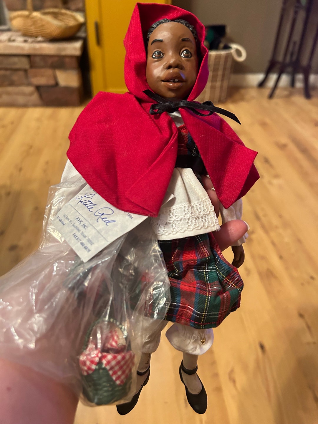Daddy’s Long Legs “little Red” Doll With Red Cape and Basket Created by ...