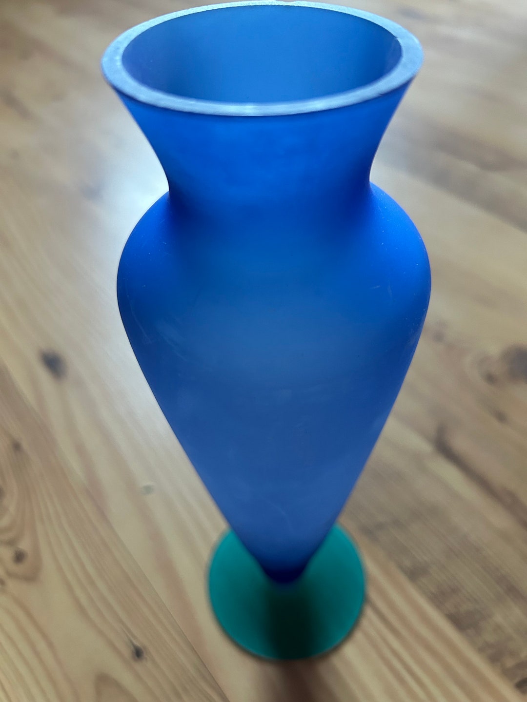 Mouth Blown Frosty Glass Vase - Etsy