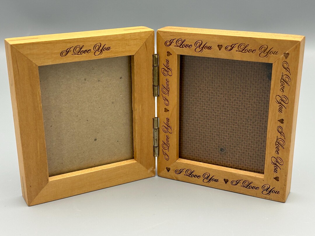 Double Wooden I Love You Frame Holds Two 2x3” Photos - Etsy