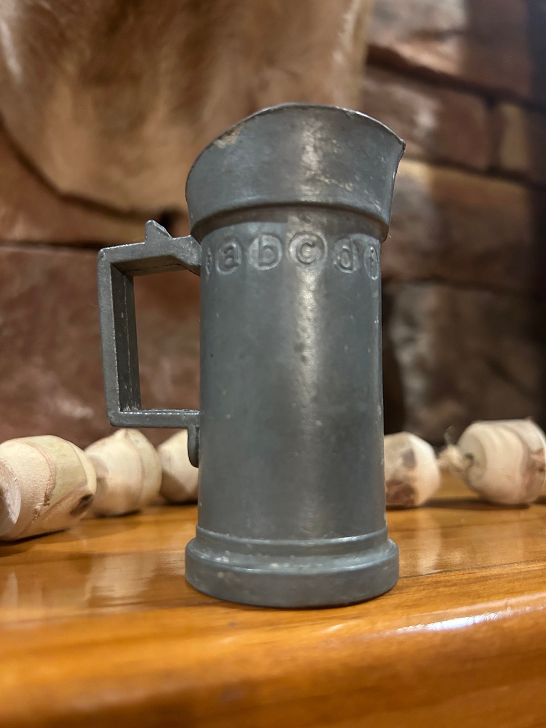 Vintage 1/2 Deciliter Pewter Tankard Mug Measuring Cup - Etsy