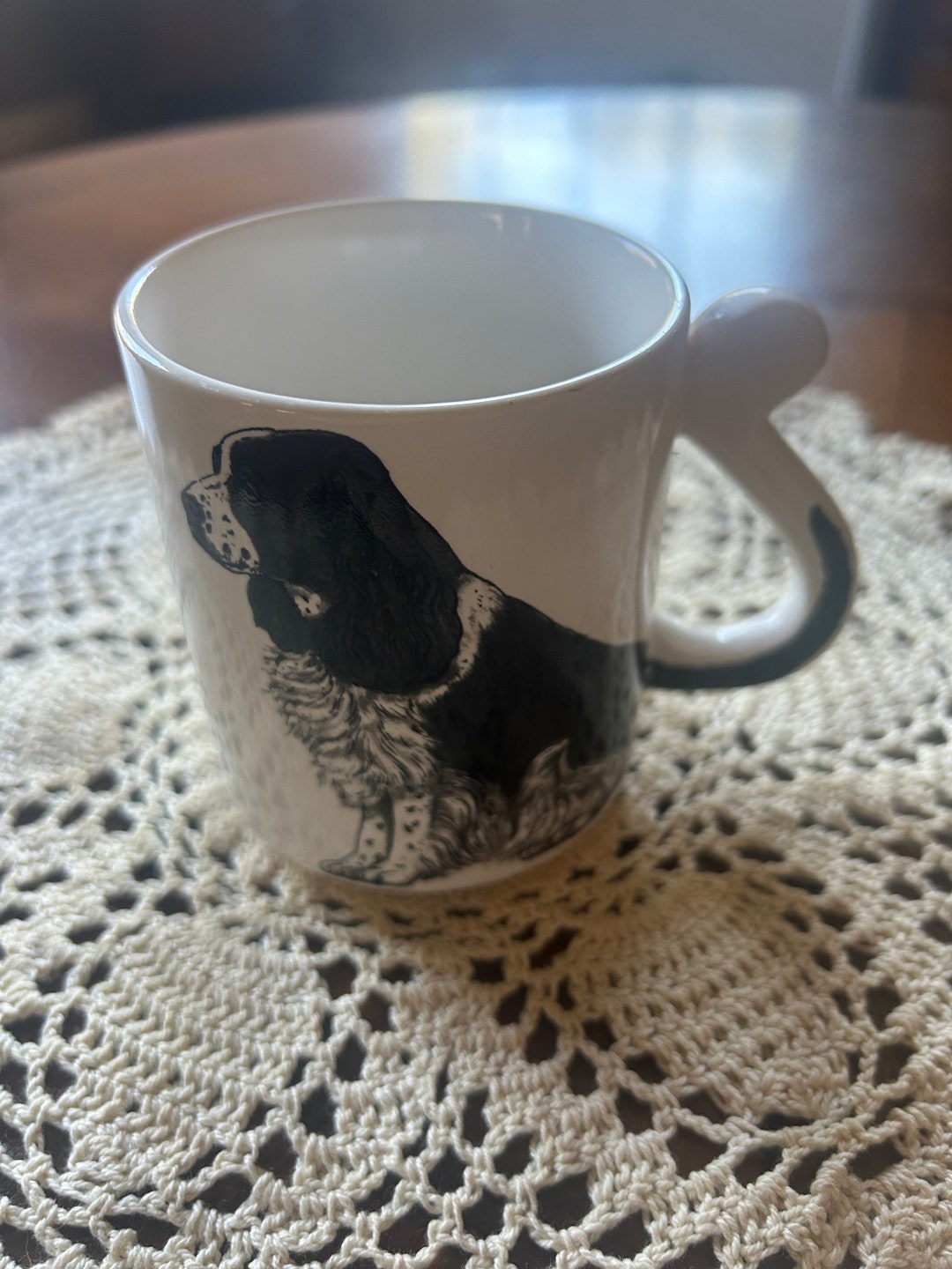 Vintage Ceramic Springer Spaniel Dog Coffee Mug With Tail Handle - Etsy