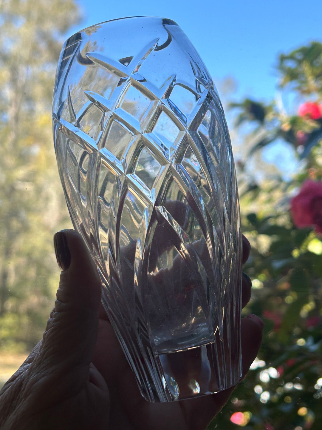 Rogaska Crystal Bud Vase Art Deco Design - Etsy