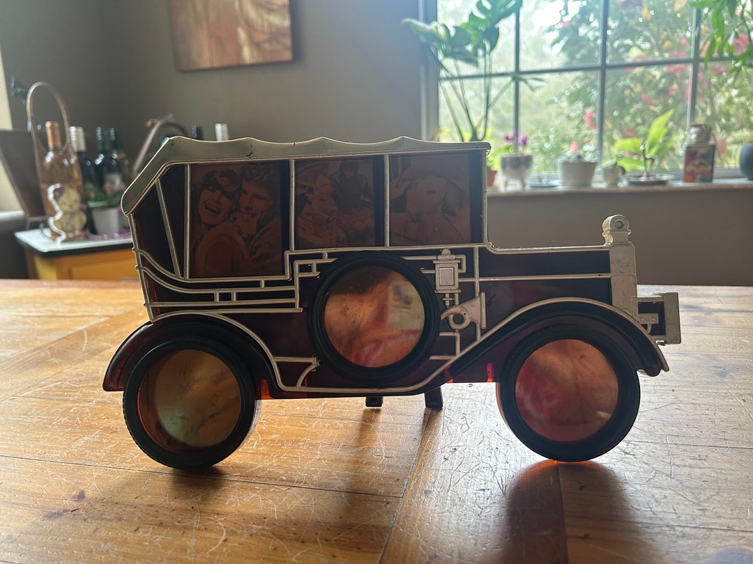 Antique Red Car With Gold Trim Vintage Photo Frame - Etsy
