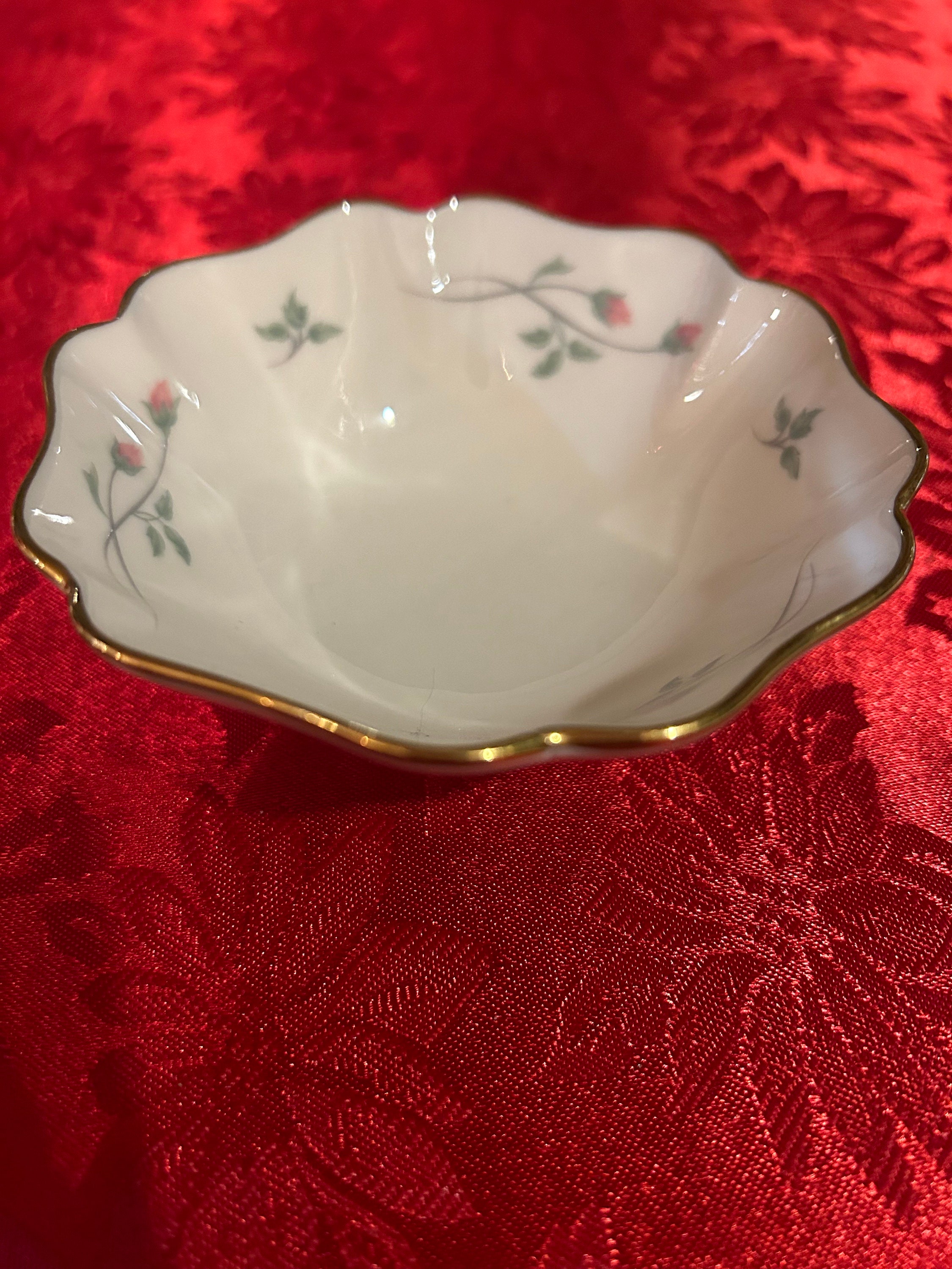 Lenox Rose Manor Porcelain Gold Trim Bowl - Etsy