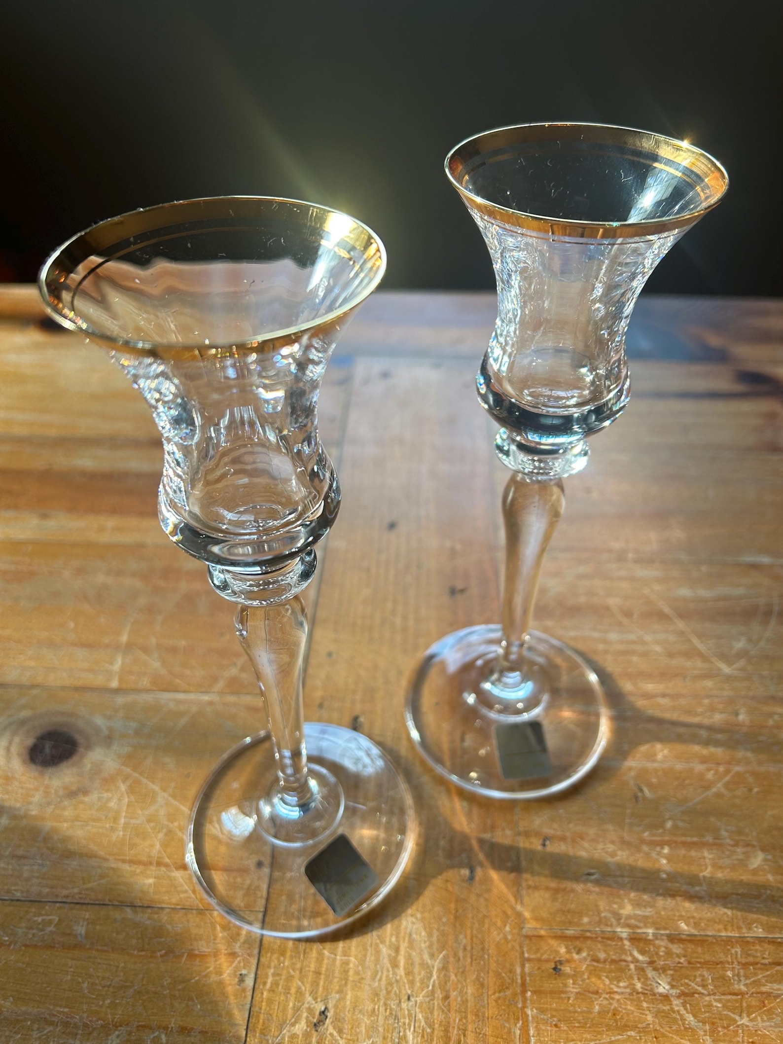 Mikasa Jamestown Gold, Pair of 24k Gold Band Trimmed Candlestick ...