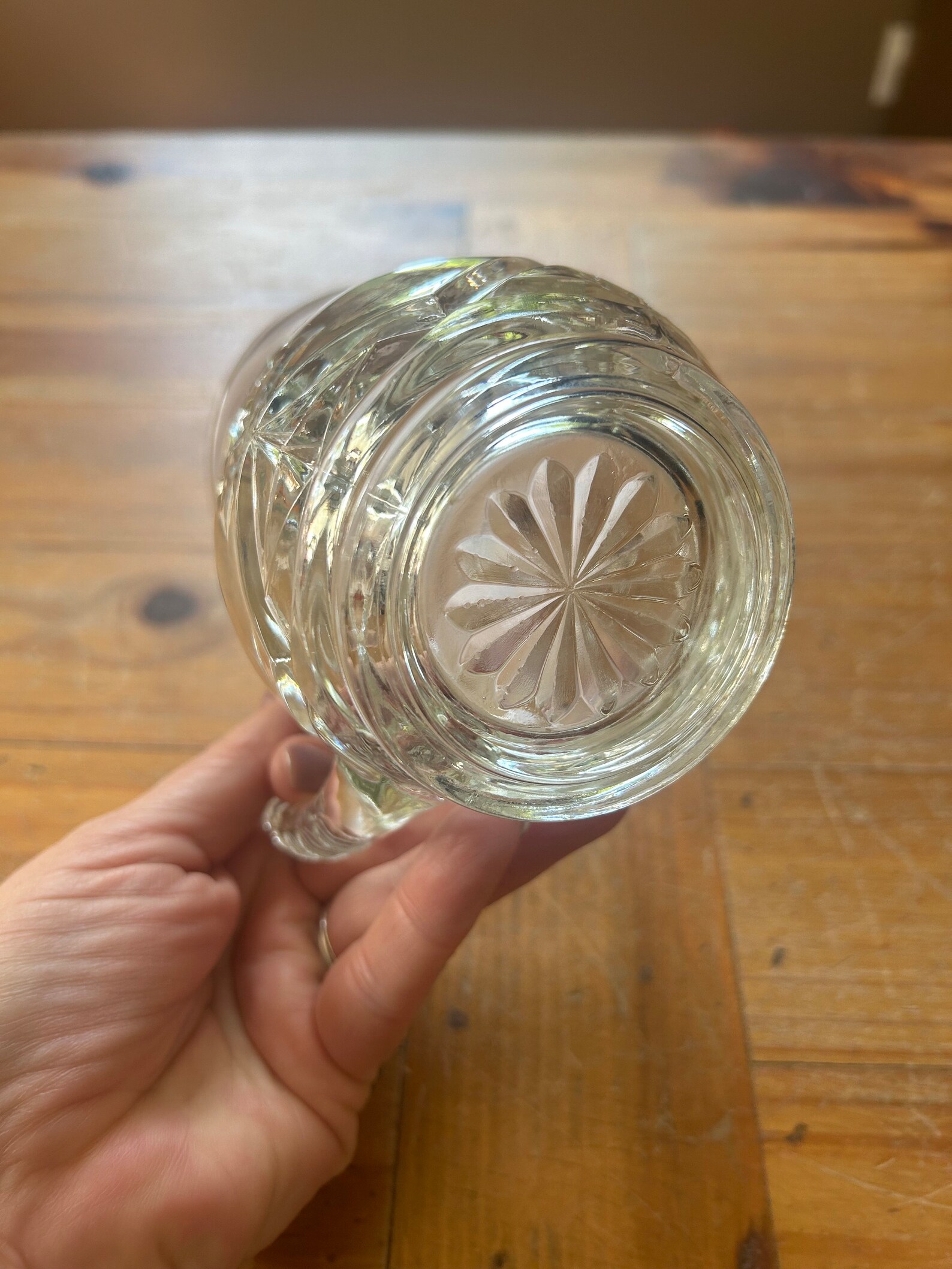 1960s Anchor Hocking Prescut Star of David Pattern Glass Pitcher - Etsy