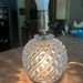 Gorgeous Blue Glass Swirled Diamond Pattern Paulux Three Way Table Lamp ...
