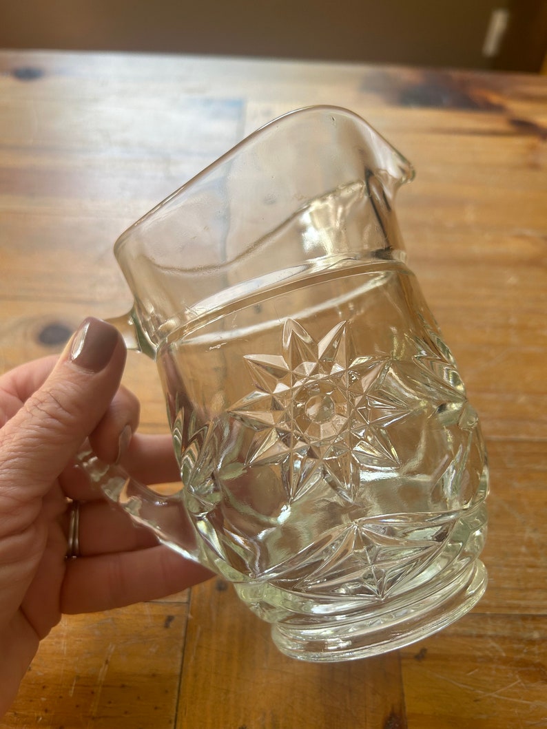 1960s Anchor Hocking Prescut Star of David Pattern Glass Pitcher - Etsy