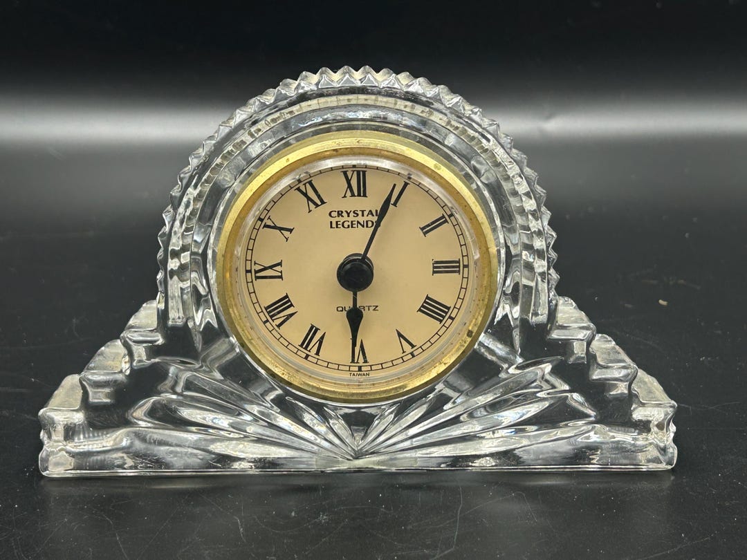 Crystal Legends Mantel Clock by Godinger - Etsy
