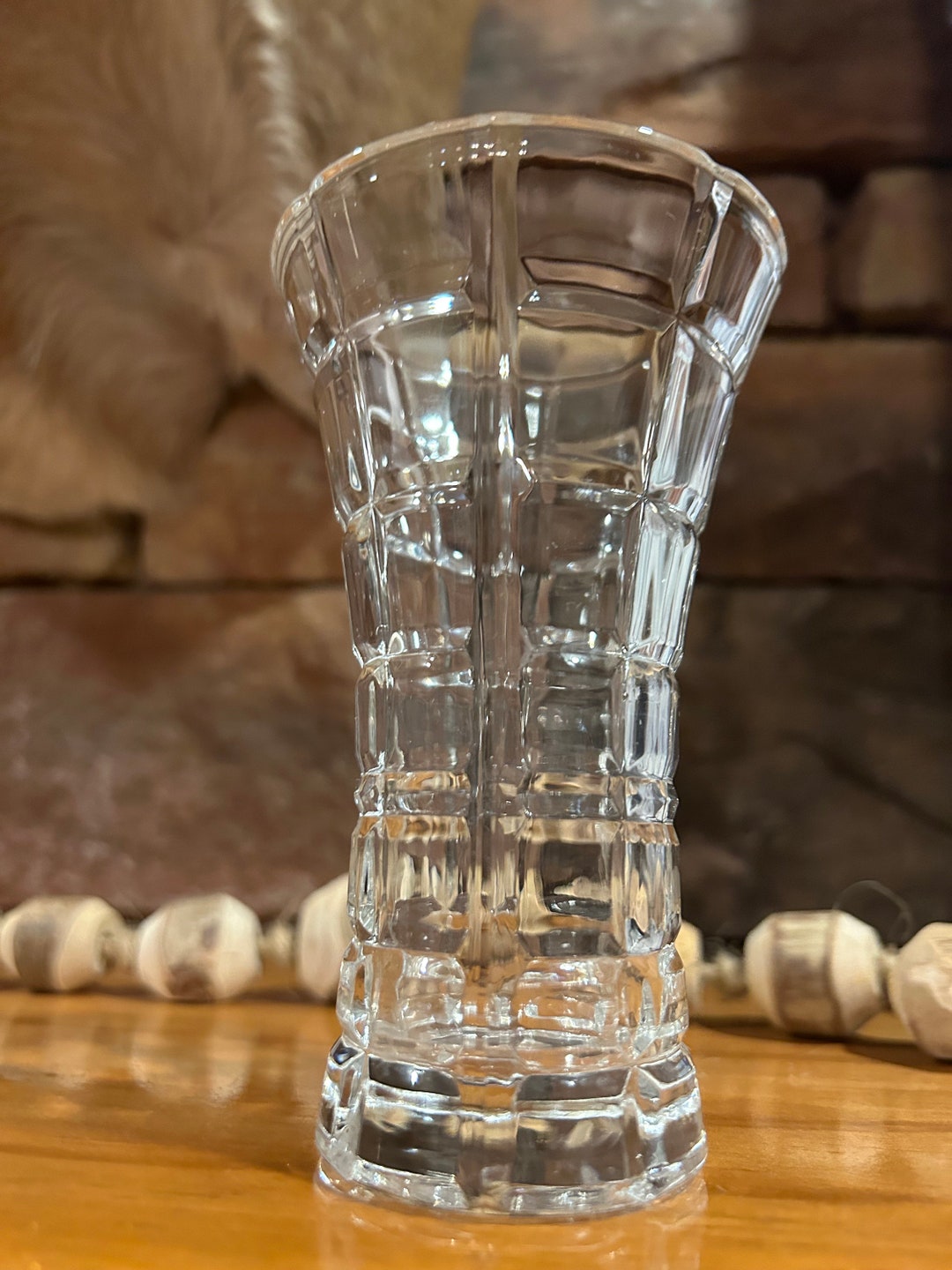 Mikasa Crystal Bud Vase in Monarch Pattern - Etsy